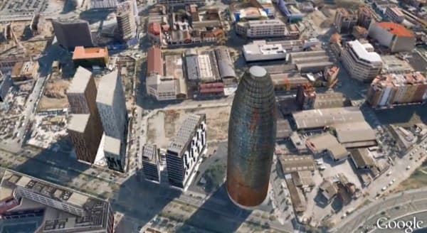 Barcelona en 3D con Google Earth