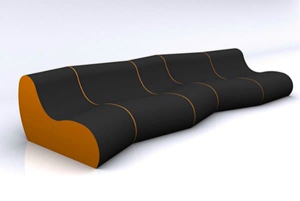 BLOB: un SOFÁ modular con tapizado textil