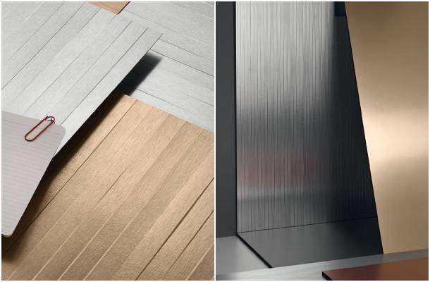 Revestimiento metálico con paneles laminados de Pure Paper
