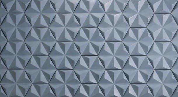 Azulejo tridimensional de hormigón para la decoración de paredes