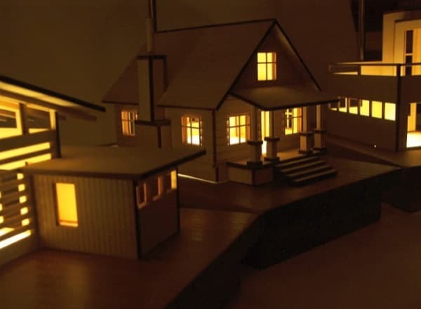 Lámparas De Maquetas Iluminadas Realizadas En Madera Y Con Leds